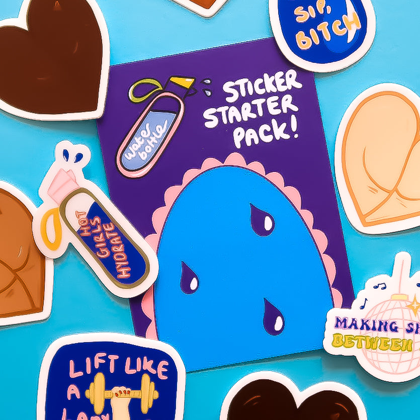 WATER BOTTLE STICKER STARTER PACK – Project Me