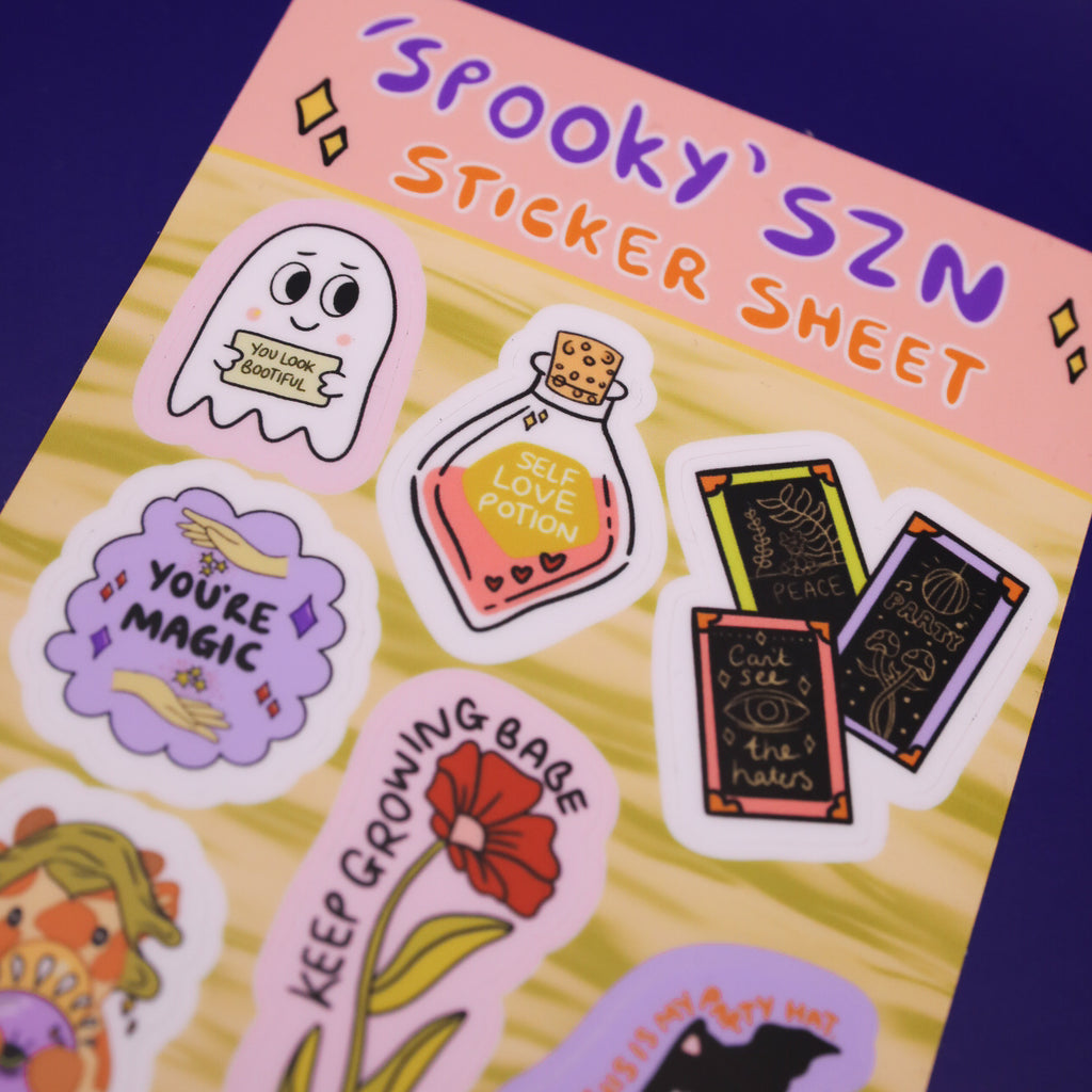 SPOOKY SZN STICKER SHEET – Project Me